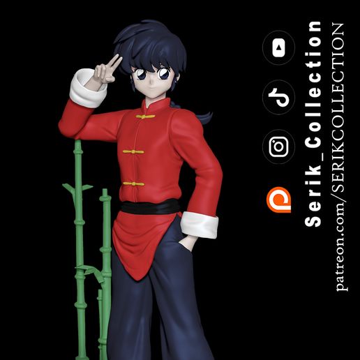 👾 RANMA SAOTOME - RANMA 1/2・ 3D File for 3D printing・Cults