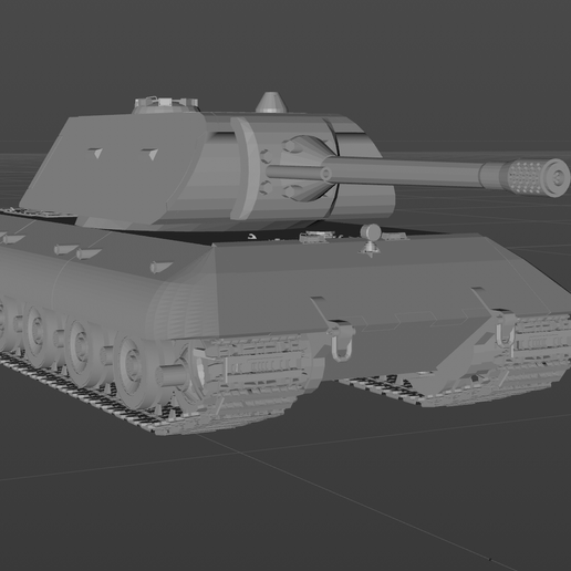 🪖 German E-100 Porsche tank 3D model material・ OBJ File for 3D printing ...
