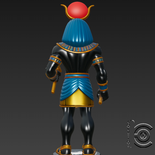 ☀️ Egyptian Sun God - Ra Inspired Deity・ STL File for 3D printing・Cults