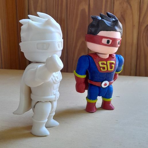 🧑‍🏭 SUPER GUY - STUMBLE GUYS – FLEXI - ARTICULATED PRINT-IN-PLACE ...