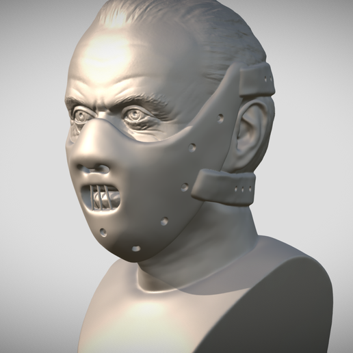 👤 Hannibal Lecter bust for 3D printing・ STL File for 3D printing・Cults