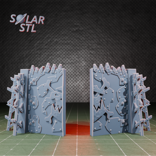 ⚔ Warhammer Ork Terrain Gates・Free 3D File for 3D printing・Cults