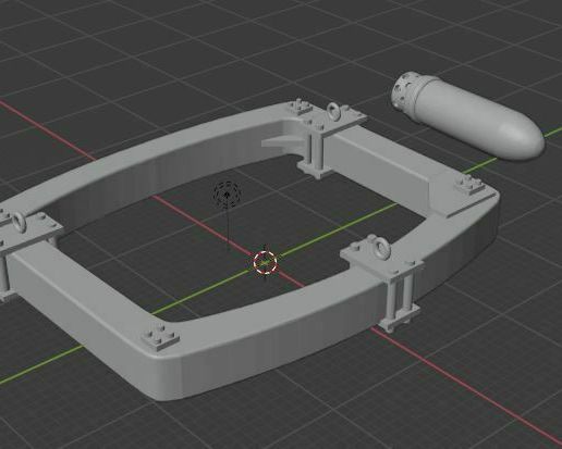 👹 MIMIC Centurion AVRE plus 165mm HESH shell 35th scale・ STL File for ...