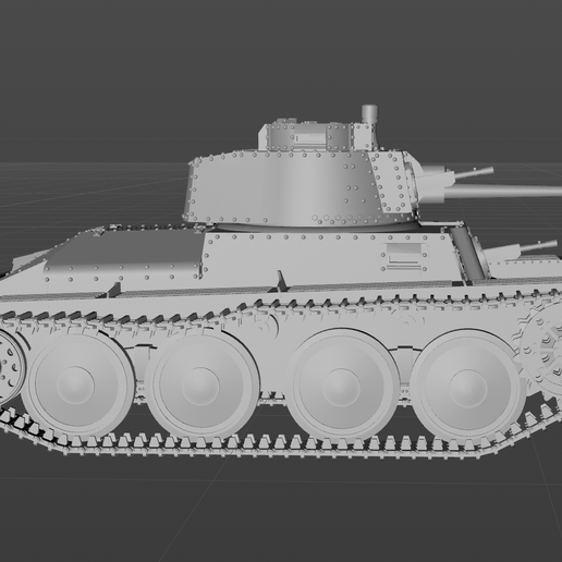 🪖 German Panzer 38t tank-1 3D model material (1)・ OBJ File for 3D ...