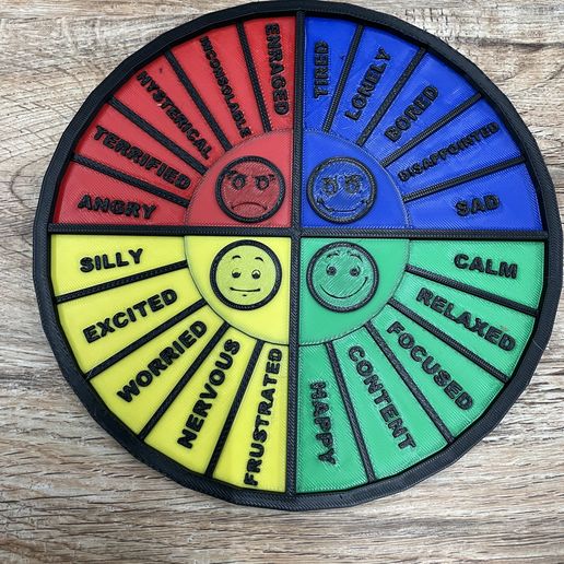 🛞 Emotion wheel・ STL File for 3D printing・Cults