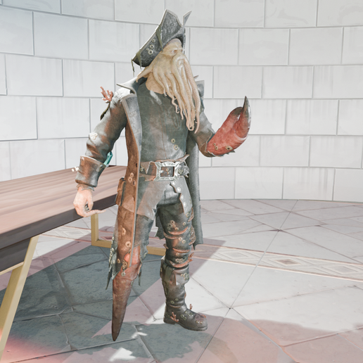 3D file Davy Jones fortnite + textures 🔫 ・Design to download and 3D ...