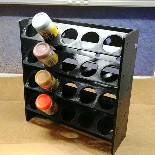 🎨 Modular Hobby Paint Rack - Small Wall Hanging・Free STL File for 3D ...