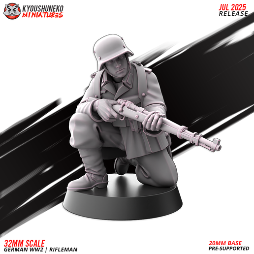 🇩🇪 German WW2 | Riflemen・ 3D File for 3D printing・Cults