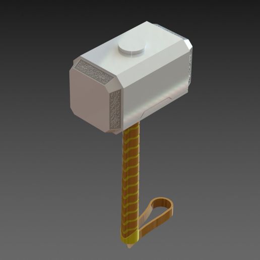 STL file Thor's Hammer 🔨 ・Design to download and 3D print・Cults
