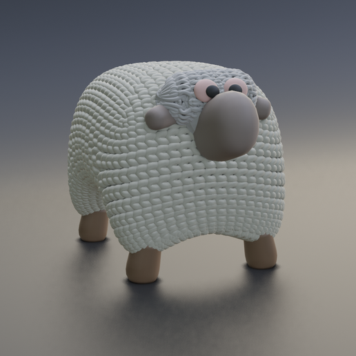 STL file CROCHET SHEEP - PRINT IN PLACE - CUTE - KNITTED 🐑 ・3D printer ...