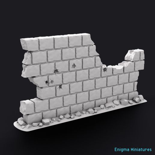🧱 Brick wall | EM.12・Free STL File for ・Cults