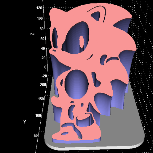 🆓 Sonic display・Free STL File for ・Cults