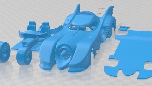 🚗 Batmobile 1989 Jet Car Printable・ 3D File for ・Cults