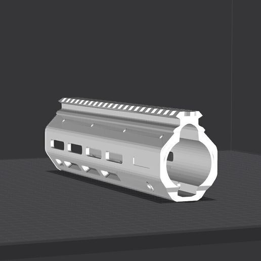🔫 Lancer Systems HK416 Carbon Fiber Rail・ STL File for 3D printing・Cults