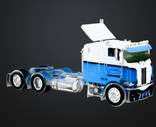 🎨 Blue & White Cabover Semi・ STL File for 3D printing・Cults