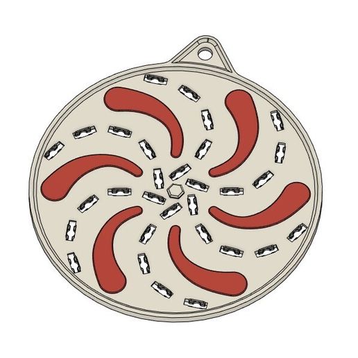 🤏 Small 200mm (8 Inch) fill-in Seed Pixel Spinner / Bauble・Free STL ...