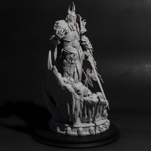 🤴 Lich King | World of Warcraft fan art・ 3D File for 3D printing・Cults