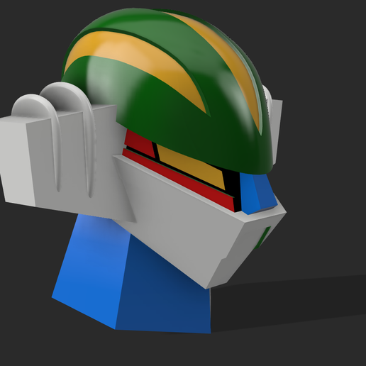 🤖 Jeeg Robot Cosplay Helmet・ OBJ File for ・Cults