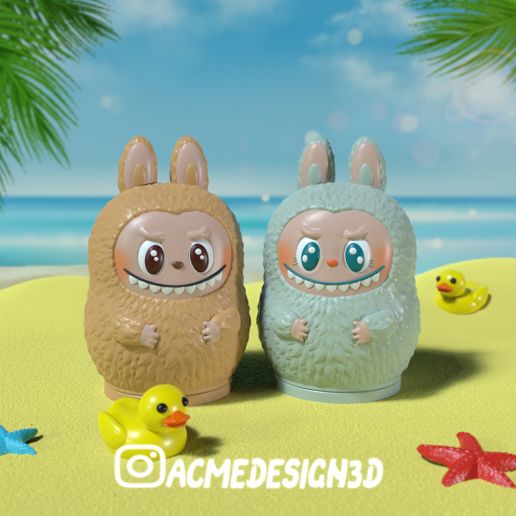 🥚 labubu easter egg x2・ STL File for 3D printing・Cults