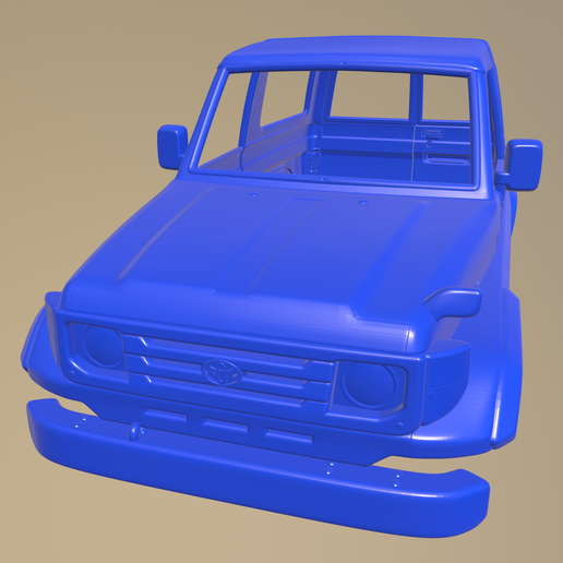 🚗 TOYOTA LAND CRUISER J70 3 DOORS 1990 PRINTABLE CAR BODY・ STL File for ・Cults