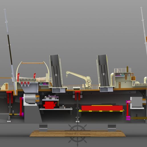 🚬 Icebreaker RC model with lights and smoke imitation・ 3D File for 3D ...