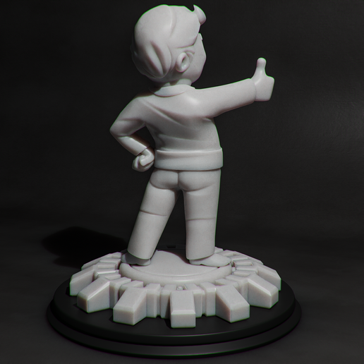 👦 Vault Boy | Fallout fan art・ 3D File for 3D printing・Cults
