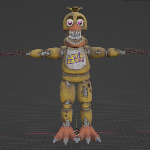 Withered Chica Fnaf Five Nights At Freddy's/FNAF Backstage Set 12036