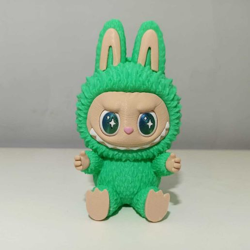 👀 Labubu Sitting with Moving Eyes Keychain version・ 3D File for 3D ...