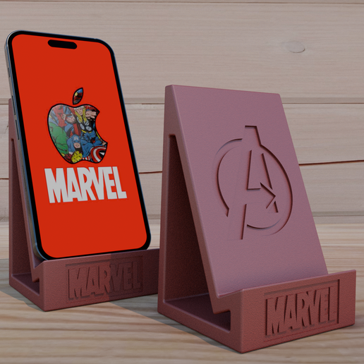 📞 Marvel phone stand・ STL File for 3D printing・Cults