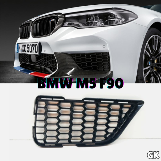 🧞‍♂️ BMW M5 F90 M FRONT BUMPER OPEN AIR GRILLE・ STL File for 3D ...