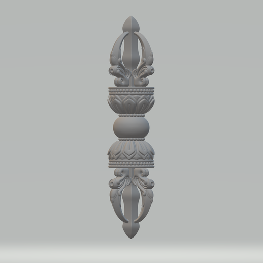 🧘 A Tibetan Vajra Dorje 3D print model・ STL File for 3D printing・Cults