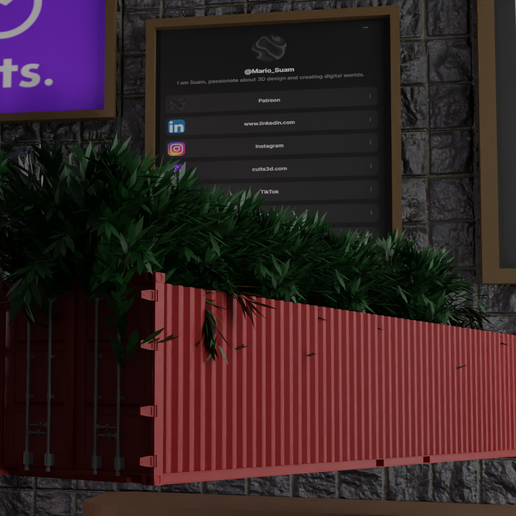 🪴 Cargo Container Planter – 3D Printed Industrial Plant Pot・Archivo STL ...