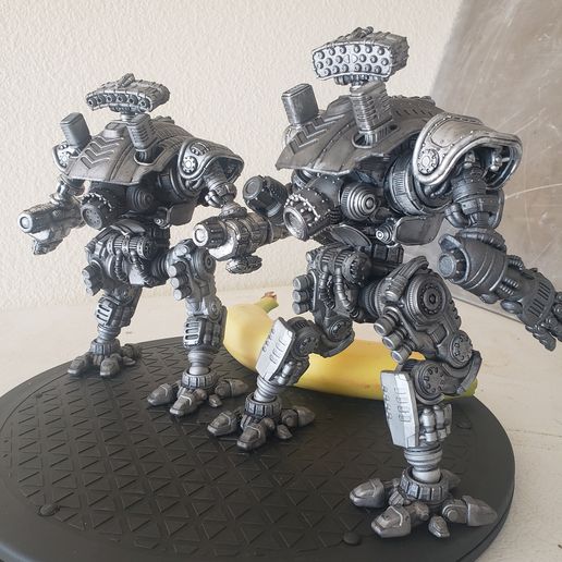 🔫 Project Quixote- 28mm Dieselpunk Modular Pre-Supported Mech Kit・ STL ...