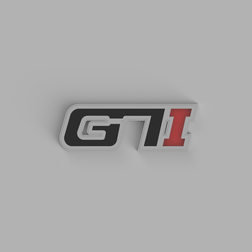 STL file GTI emblem 🚙 ・Template to download and 3D print・Cults