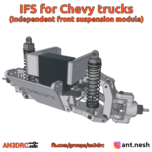 🚗 IFS for Chevy trucks by AN3DRC・ 3D File for 3D printing・Cults