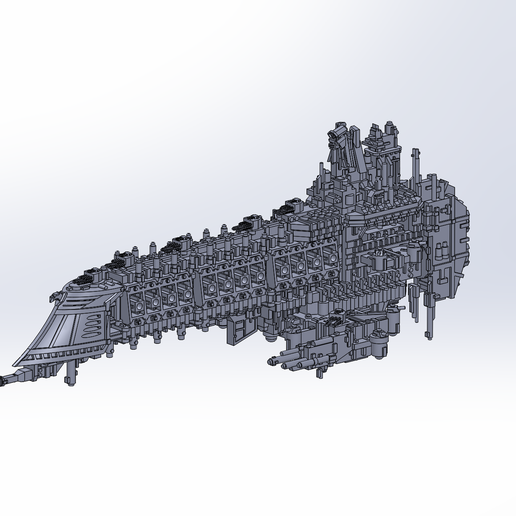 STL file Retribution Battleship ️ ・3D print object to download・Cults