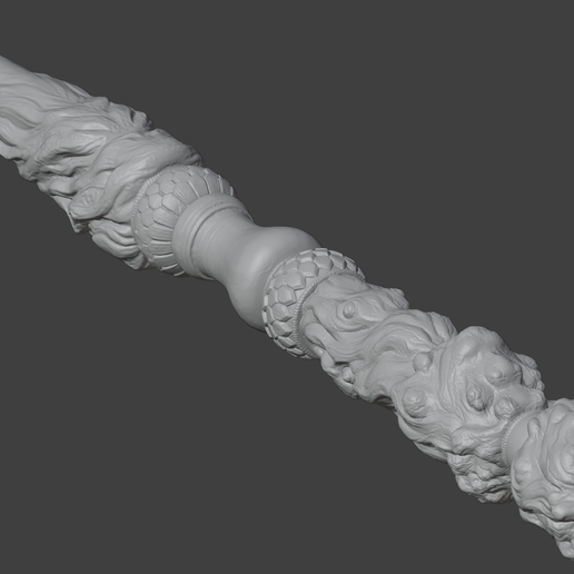 🪵 Willow wood staff - Black myth Wukong・Free STL File for 3D printing・Cults