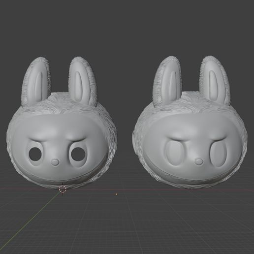 🗝️ Labubu Mask・ STL File for 3D printing・Cults