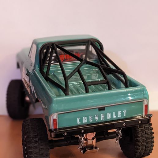 👽 SCX24 C10 Rear Cage V2・Free STL File for ・Cults