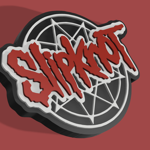 STL file Slipknot Logo - STL for Multicolor 3D Printing 🤘🔥 ・3D ...