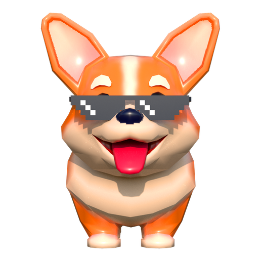 🧸 s01-corgi--dog・ OBJ File for 3D printing・Cults