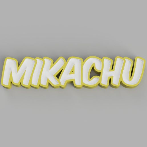 3D file NAMELED MIKACHU- LED LAMP WITH NAME 🔦 ・3D printer design to download・Cults