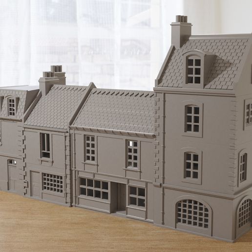 3D file Normandy Commercial Row Set - Wargaming Terrain 🎲 ・3D printable ...