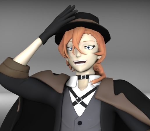 🐕 Bungou Stray Dogs Chuuya Nakahara・Archivo STL para Impresión 3D・Cults