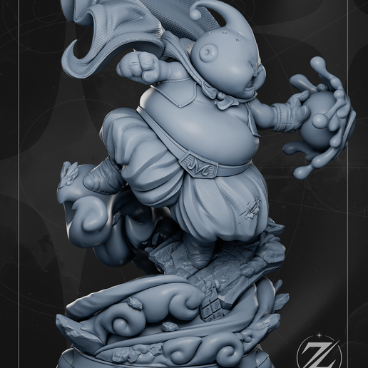 👾 MAJIN BOO FULL STATUE 3D PRINT・ 3D File for 3D printing・Cults