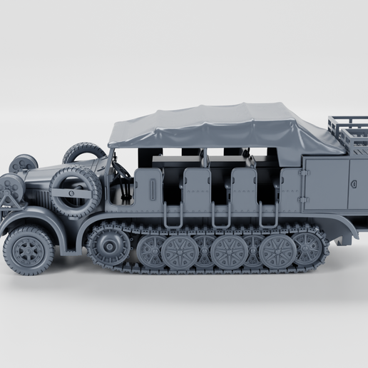 3D-Datei Halbkettenfahrzeug Sd.Kfz 7/6 mittlerer Flak-Messtruppkraftwagen (Deutschland, WW2) 🎲 ...