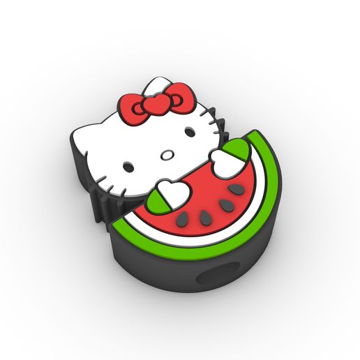 👋 Straw Topper HELLO KITTY WATERMELON Fits Standard & Stanley Straws ...