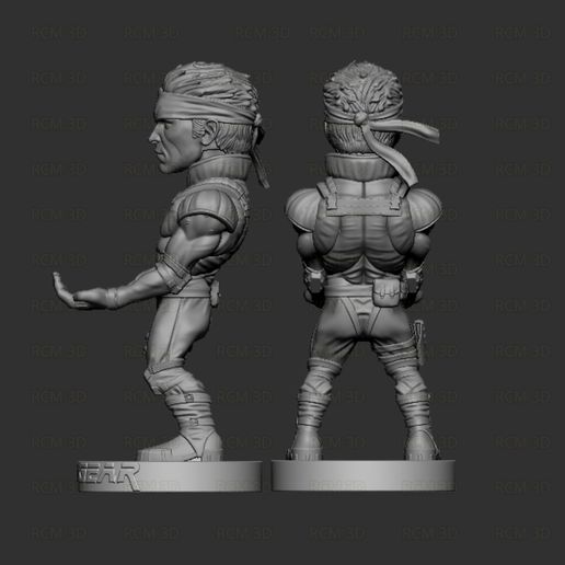 🐍 Solid Snake Metal Gear joystick holder・ STL File for 3D printing・Cults