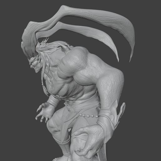 🟪 Ifrit 1/10 - Final Fantasy 7 Rekame/Rebirth・ STL File for 3D printing ...