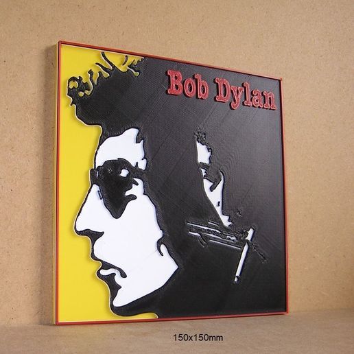 STL file Bob Dylan, cantante, compositor, musica, folk, blues, rock ...